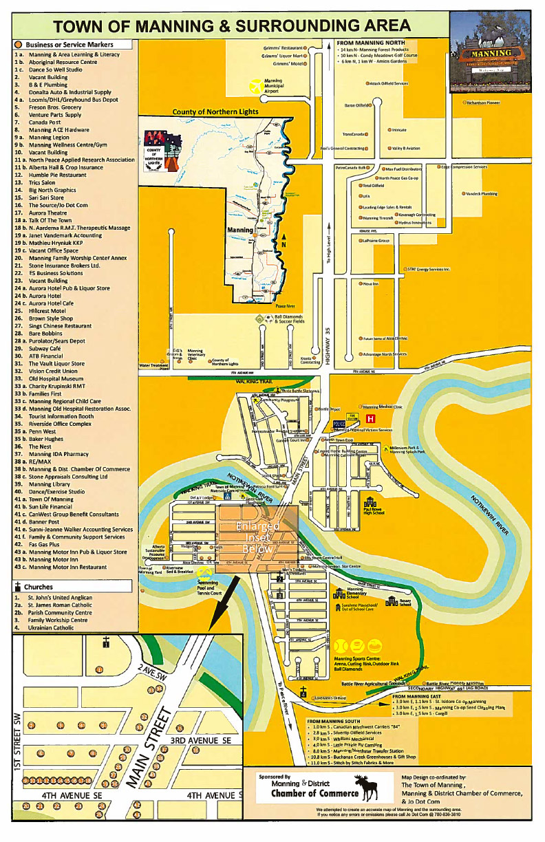Map & Brochure | Town of Manning